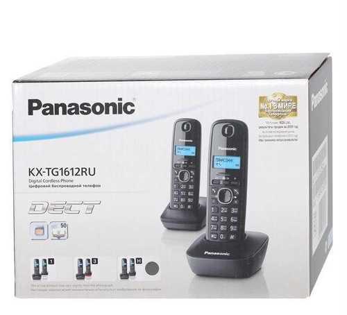 Телефон беспроводной (dect) Panasonic KX-TG1612RUH