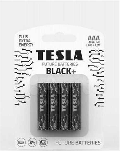 Батарейки Tesla black AAA+ 4ks Alkaline AAA (LR03