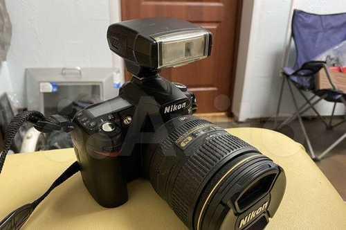Nikon d90 + 2 обьектива и вспышка