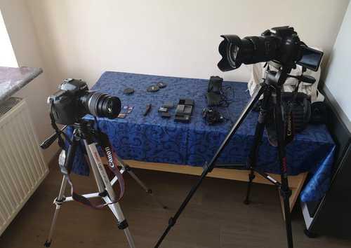 Комплект Canon EOS 40D и canon EOS77D