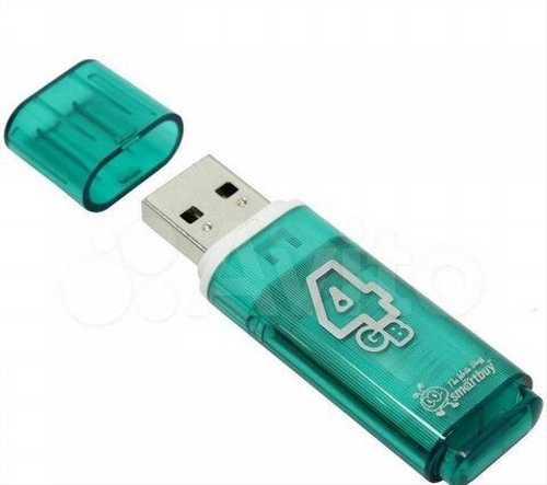 Флешка USB Flash Drive 4Gb - SmartBuy Glossy Green