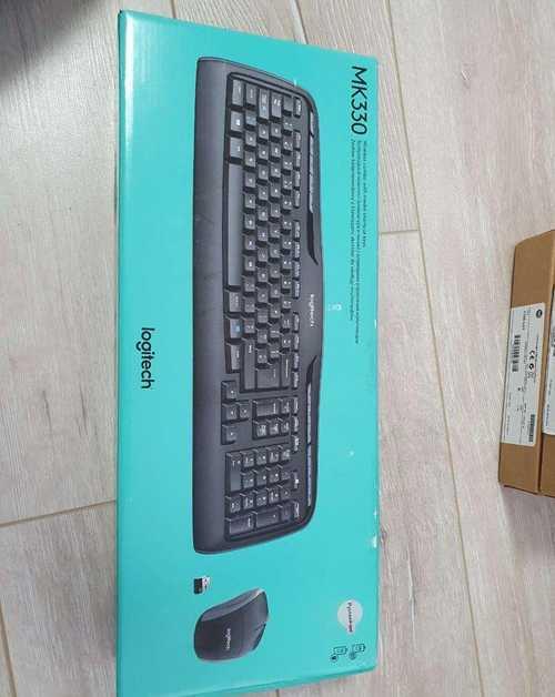 Комплект (клавиатура+мышь) logitech MK330, USB, бе