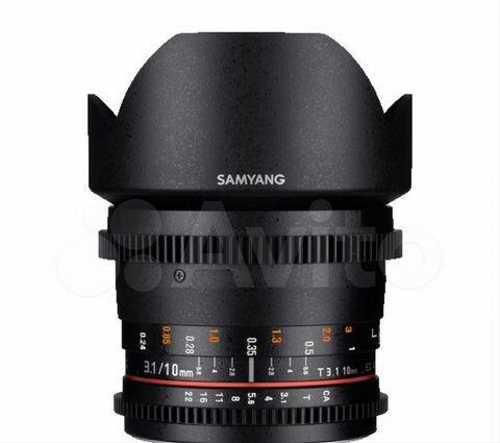 Samyang 10mm T3.1 vdslr II для Canon Eos новый