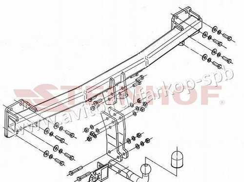 Фаркоп Steinhof для Porsche Cayenne 2010-2016