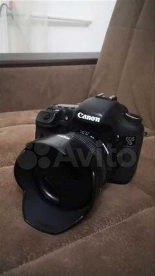 Canon EOS 7D с объективом sigma 50mm 1,4 серия EX