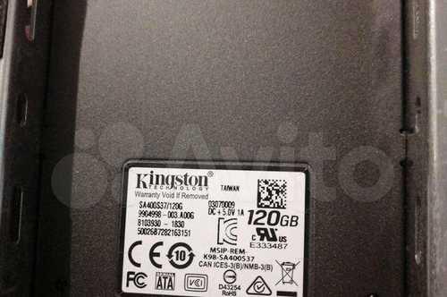120 гб SSD диск Kingston SA400S37