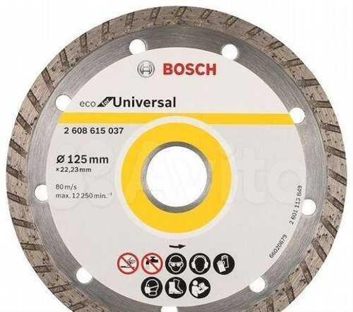 Круг алмазный bosch ECO Universal Turbo (2608615037) Ф125х22мм универсальный