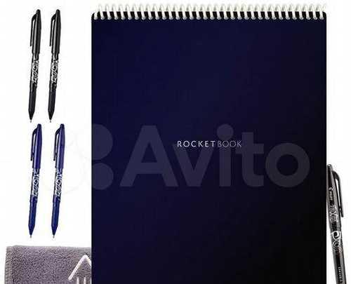 Новый USA Rocketbook Flip Smart Reusable 4 Pens