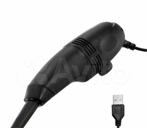 USB Пылесос LuazON для пк, с насадками, USB, черны