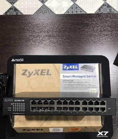 Коммутатор гигабитный управляемый zyxel GS1900-24E