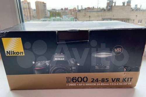 Коробка Nikon D600 kit
