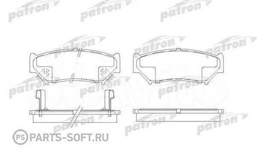 Patron PBP1020 Колодки тормозные дисковые передн suzuki grand vitara 98, vitara 90-98, vitara Cabrio 90-99