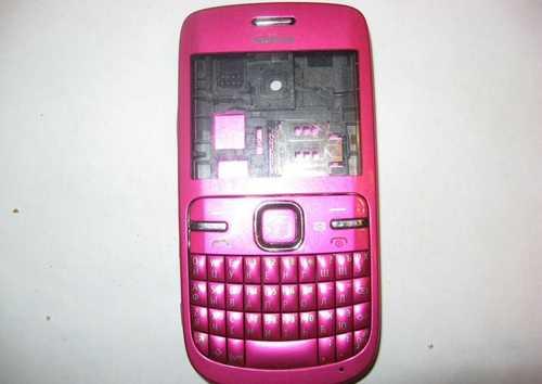 Корпус Nokia C3-00 Roze and Black новые