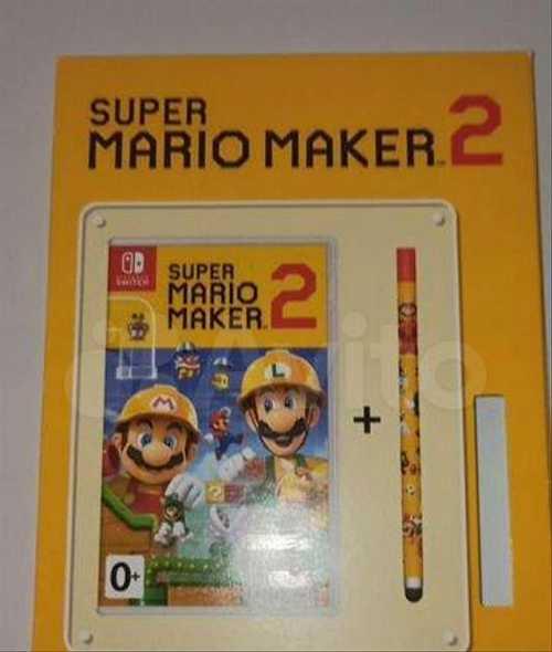 Nintendo switch Super Mario Maker 2 + стилус