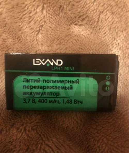 Аккумулятор LPH1 mini для телефона lexand