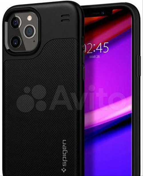 Чехол Spigen Hybrid NX (ACS01519) для iPhone 12/ iPhone 12 Pro (Black)