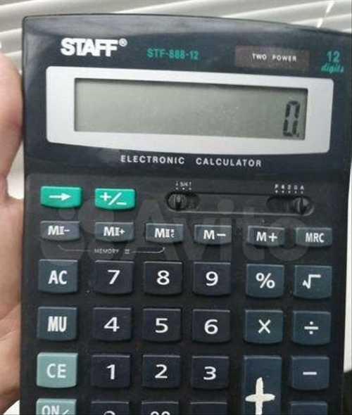Калькулятор staff STF-888-12