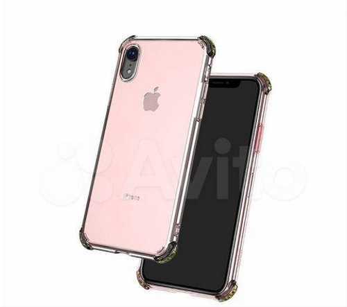 Чехол-накладка для iPhone XR hoco ICE shield TPU розовый