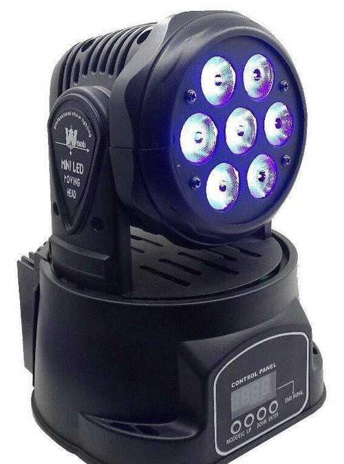Проф LED голова Mini Wash светомузыка DMX микрофон