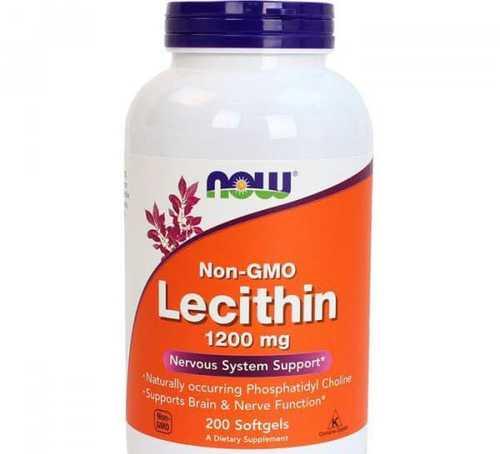 NOW Lecithin 1200 мг 200 капсул