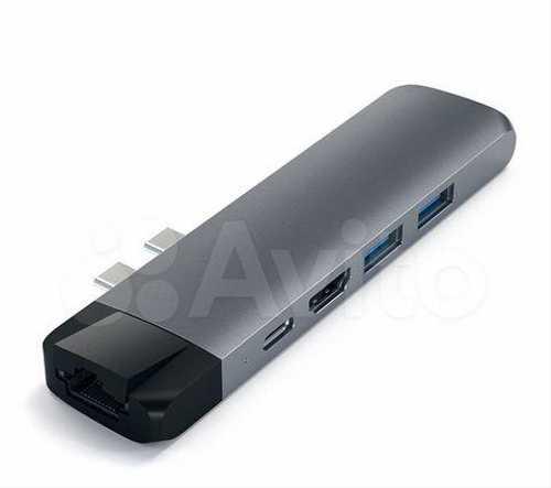 Хаб Satechi Aluminium Type-C Pro Hub Adapter with Ethernet (Space Grey)