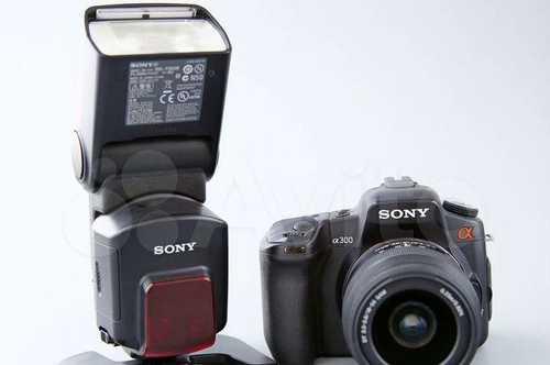 Sony A200 kit 18-55 + Вспышка Sony HVL F-42 бу
