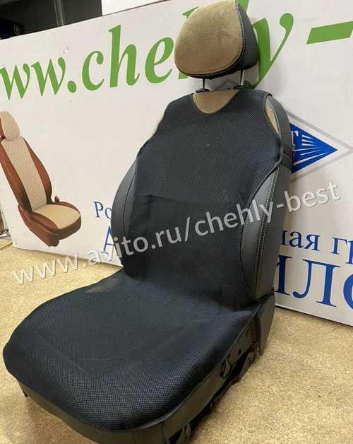 Авточехлы майки карбон, передние