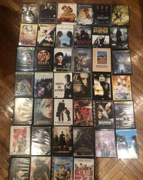 Набор dvd дисков более 50 разных фильмов и мультфи