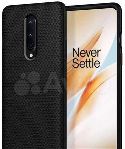 Чехол Spigen Liquid Air (ACS00827) для OnePlus 8 (Black)