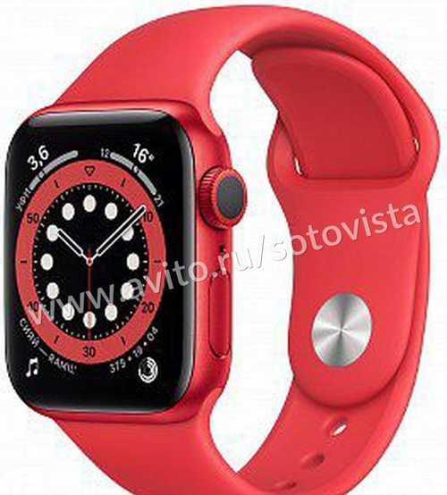 Apple Watch S6 44 Красный