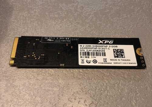 Nvme ssd 512gb a-data xpg sx6000pnp m2