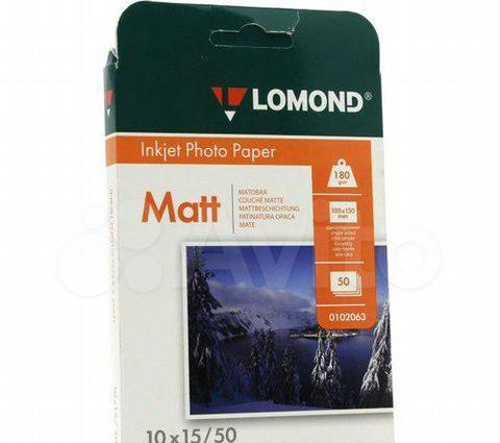 Фотобумага Lomond 10x15/180г/м2/50л./белый