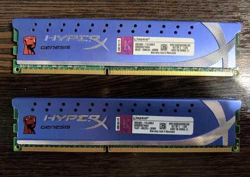Модули памяти Kingston Hyper Genesis 2 x2 гб DDR3