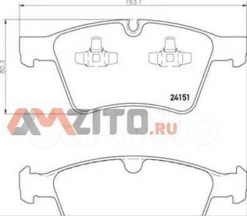 Brembo P50115 колодки тормозные mercedes gl x164 4