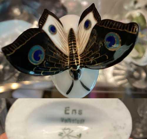 Karl Ens Карл энс бабочка фарфоровая статуэтка