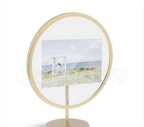 Фоторамка Umbra Infinity 10 x 15 см матовая латунь