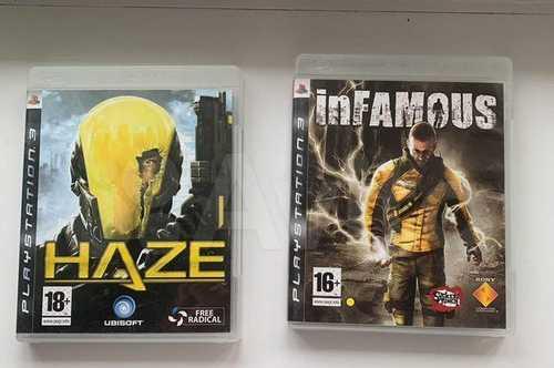 Игры на ps3 Haze и inFamous