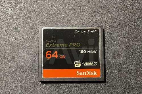 Карта памяти CompactFlash SanDisk Extreme Pro 64Gb