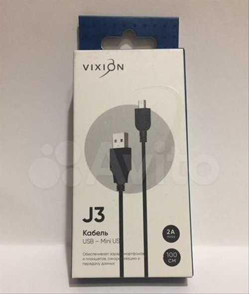 Кабель vixion J3 mini USB 1 метр