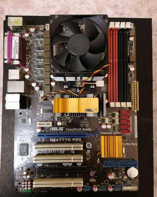 Материнская плата Asus m4a77td PRO, AMD Athlon II