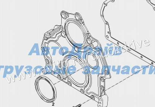 Передняя крышка двигателя Ман 2066