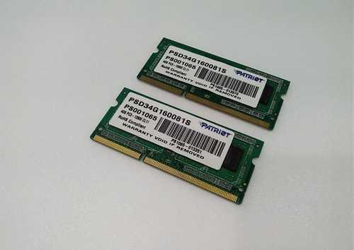 Оперативная память sodimm 4GB DDR3L