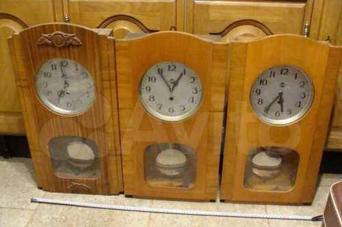 Часы настенные очз Орловский часовой завод дерево