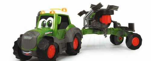 Машинка Dickie Toys Трактор Happy Fendt, с ворошилкой для сена, 30 см, свет, звук (3815002)