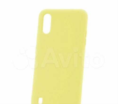 Чехол-накладка Samsung Galaxy A01/A015 Derbi Slim Silicone-3 желтый