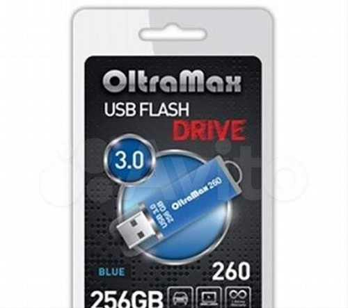 Накопитель USB Flash 256Gb OltraMax 260 USB3.0 Blue #OM-256GB-260-Blue