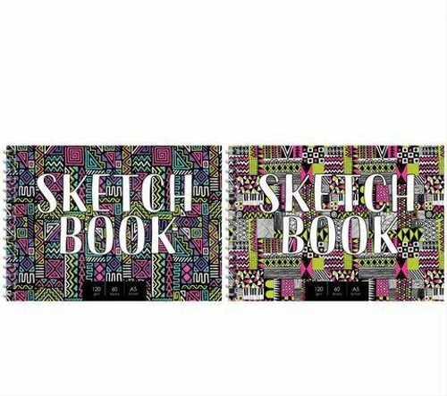 Скетчбук-блокнот для эскизов и зарисовок "Sketchbook", 60 листов, А5, на гребне