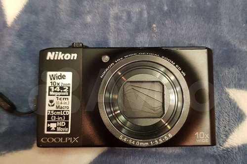 Компактный фотоаппарат nikon coolpix s8000