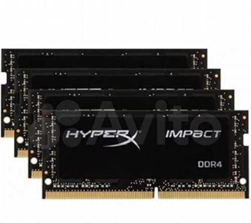 Модуль памяти NBook SO-DDR4 32768Mb, 2400Mhz, (4x8192), Kingston HyperX Impact #HX424S15IB2K4/32