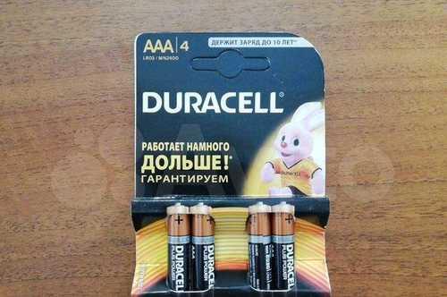 Батарейки Duracell ааа, уп. 4шт